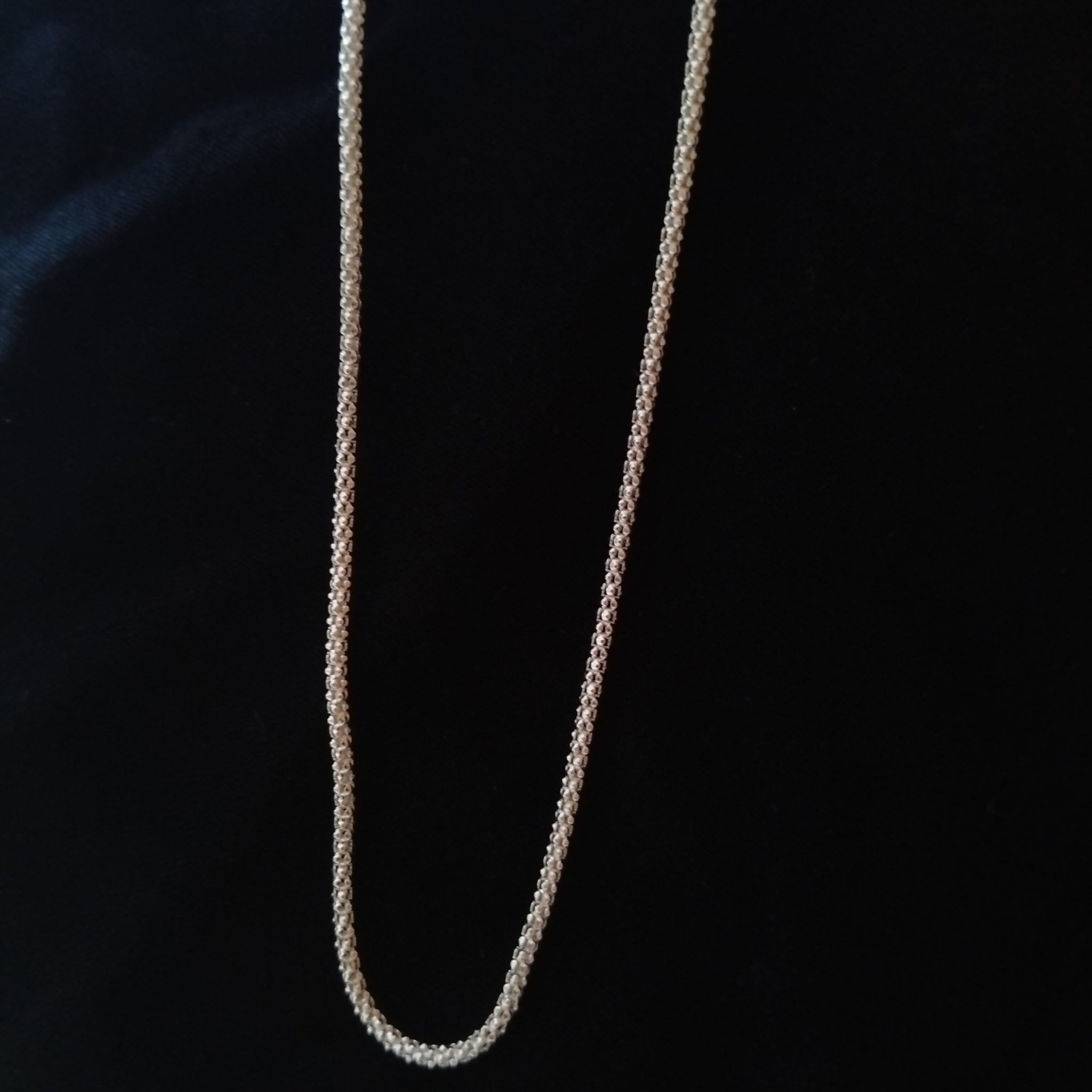 Sterling Silver Plain popcorn chain | Unique Sterling Silver Jewelry ...